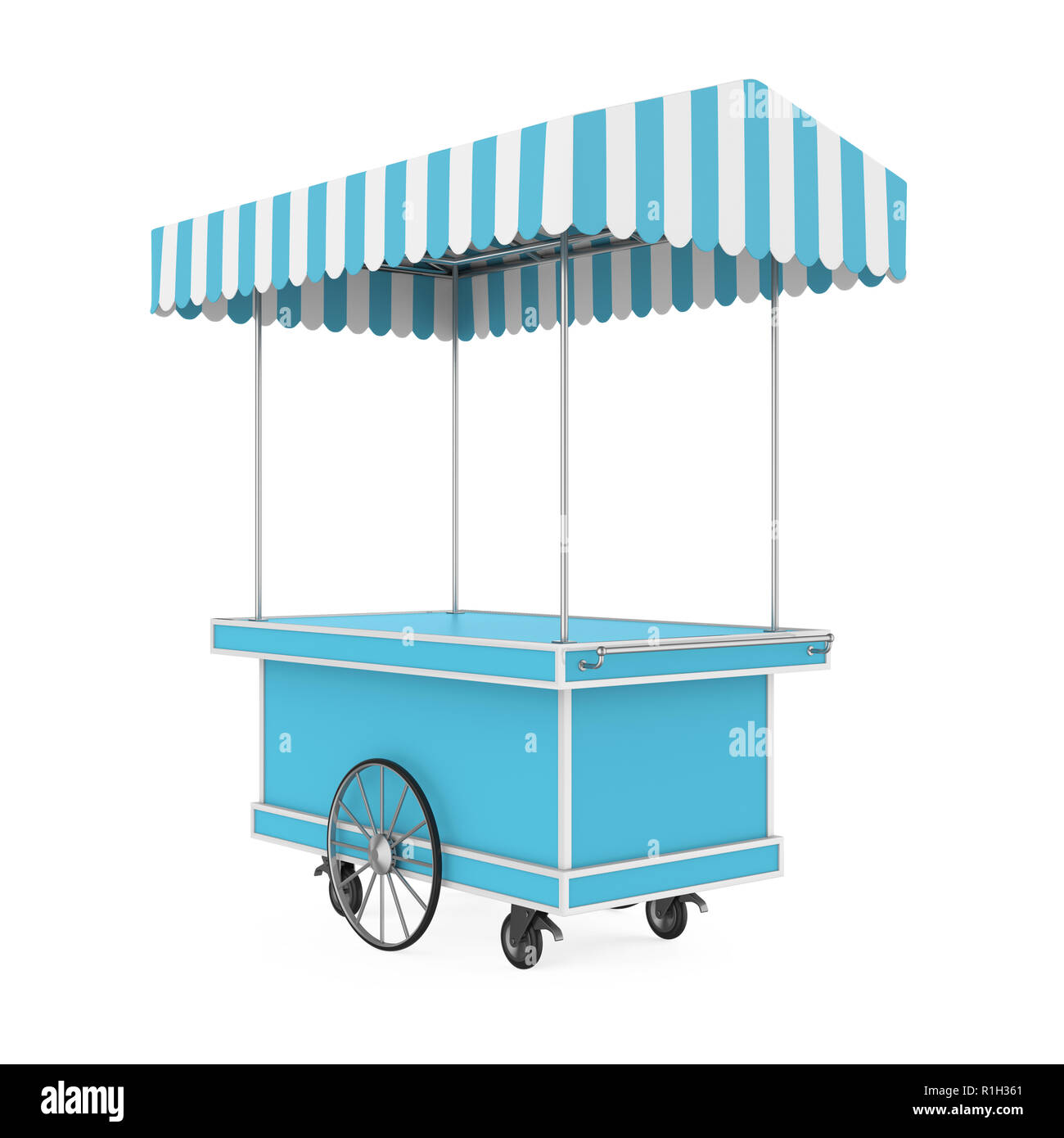 Food Cart Isolated Stock Photo - Alamy