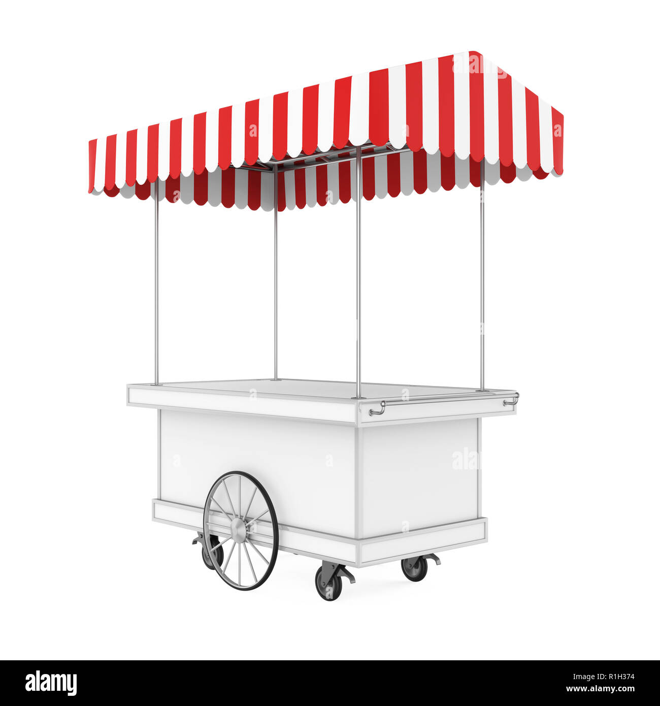 Food Cart Isolated Stock Photo - Alamy