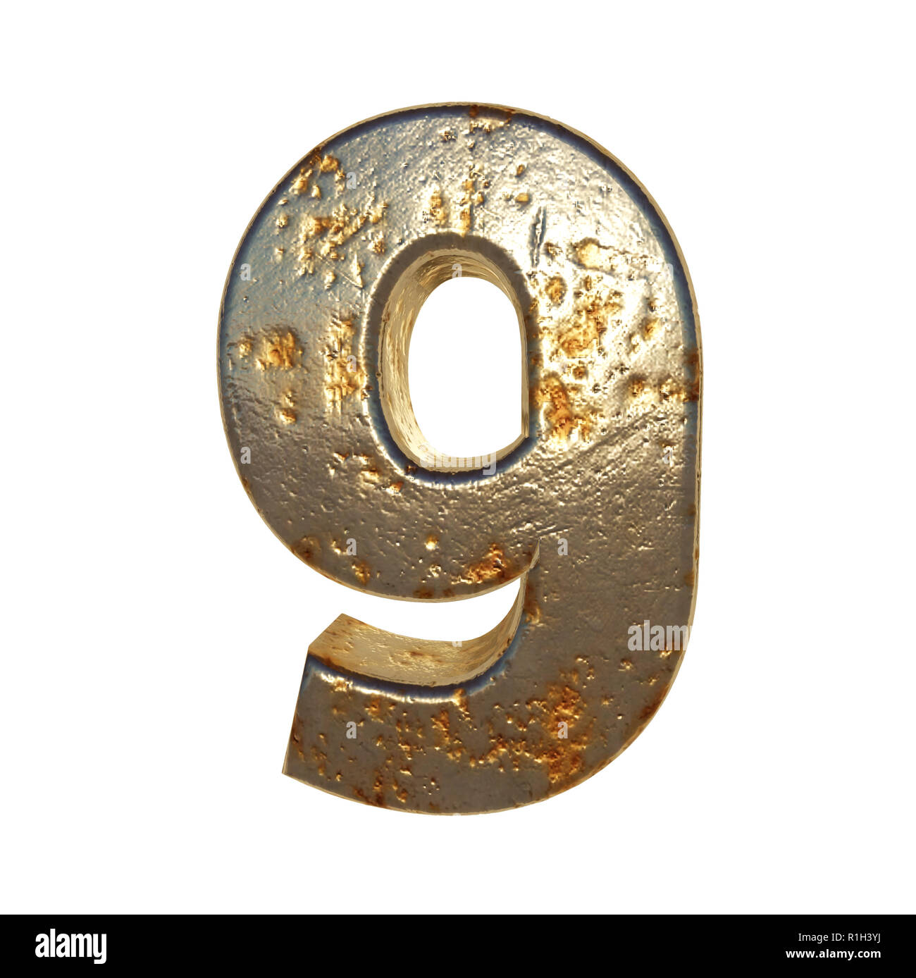 Rusty metal letters word Cut Out Stock Images & Pictures - Alamy