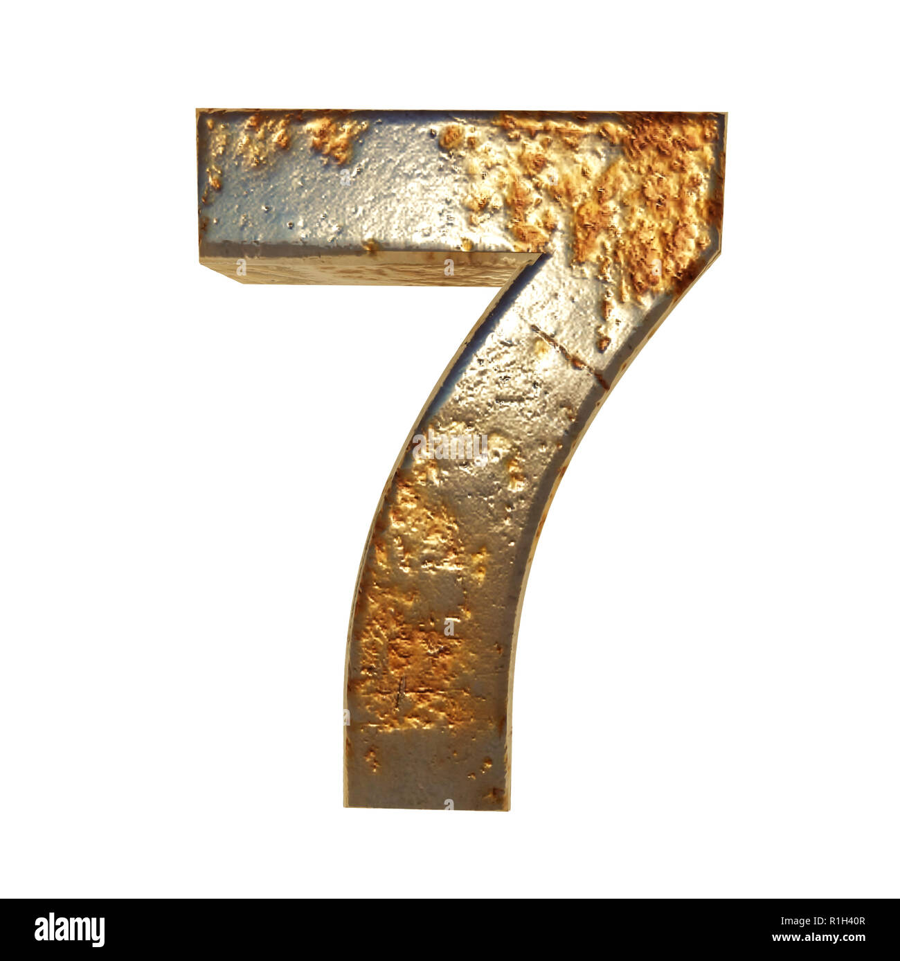 Rusty metal letters word Cut Out Stock Images & Pictures - Alamy