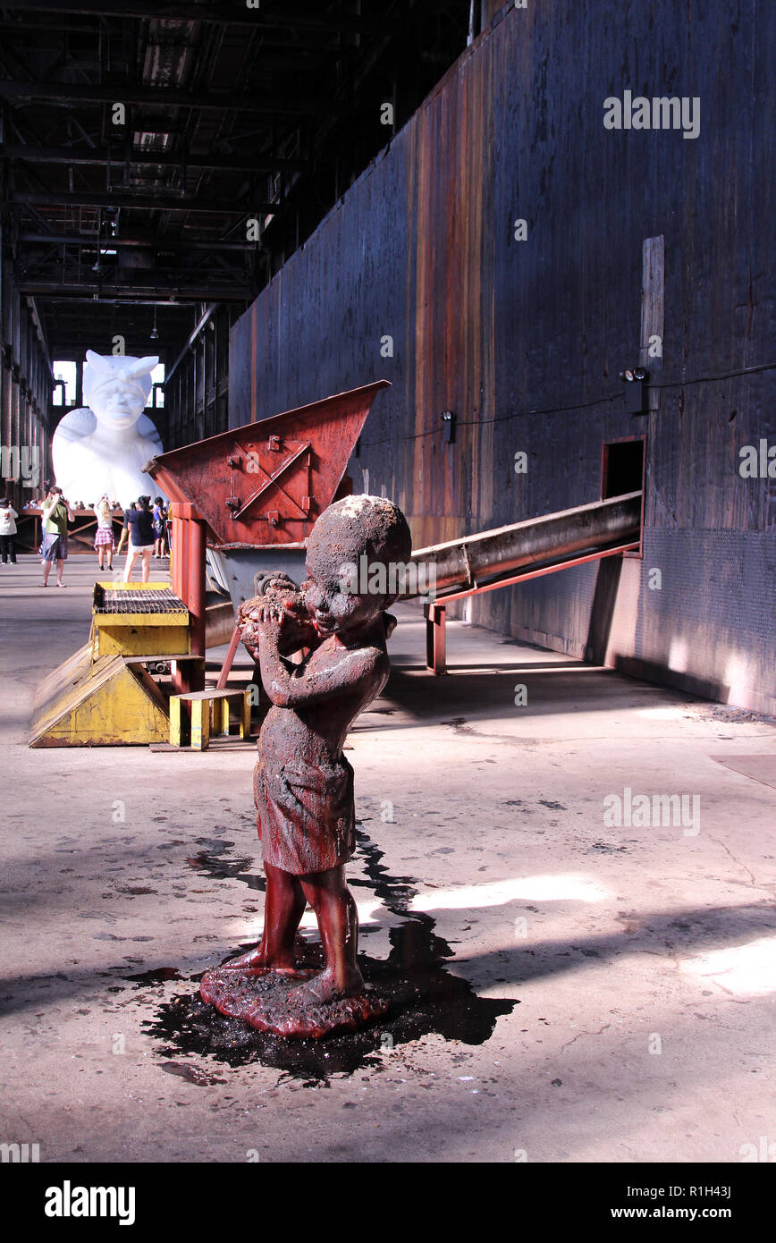A Subtlety art exhibit by Kara Walker in Domino sugar factory ...