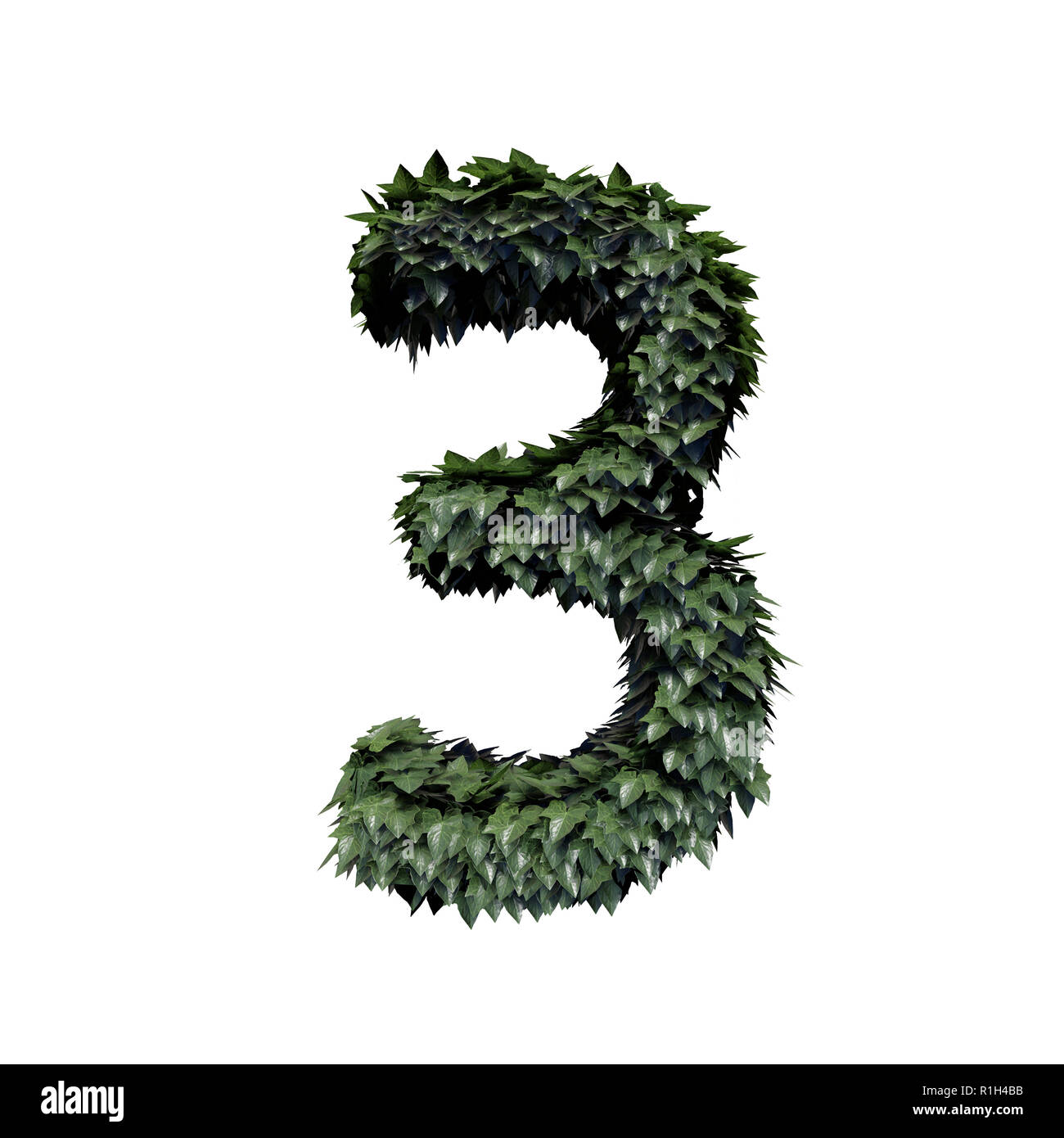 Foliage Number, 3D rendering Stock Photo - Alamy