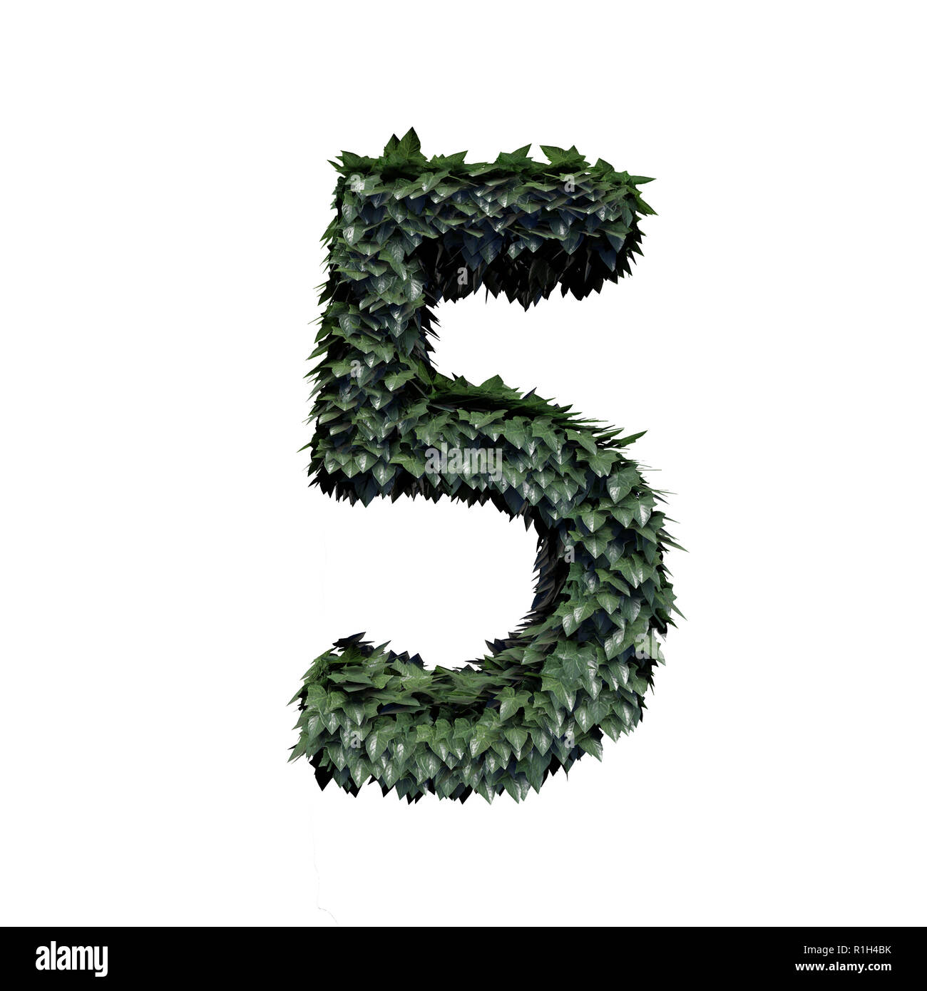 Foliage Number, 3D rendering Stock Photo - Alamy