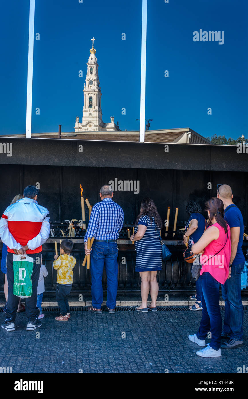 Fátima is the centre of the Catholic religion in Portugal Stock Photo ...
