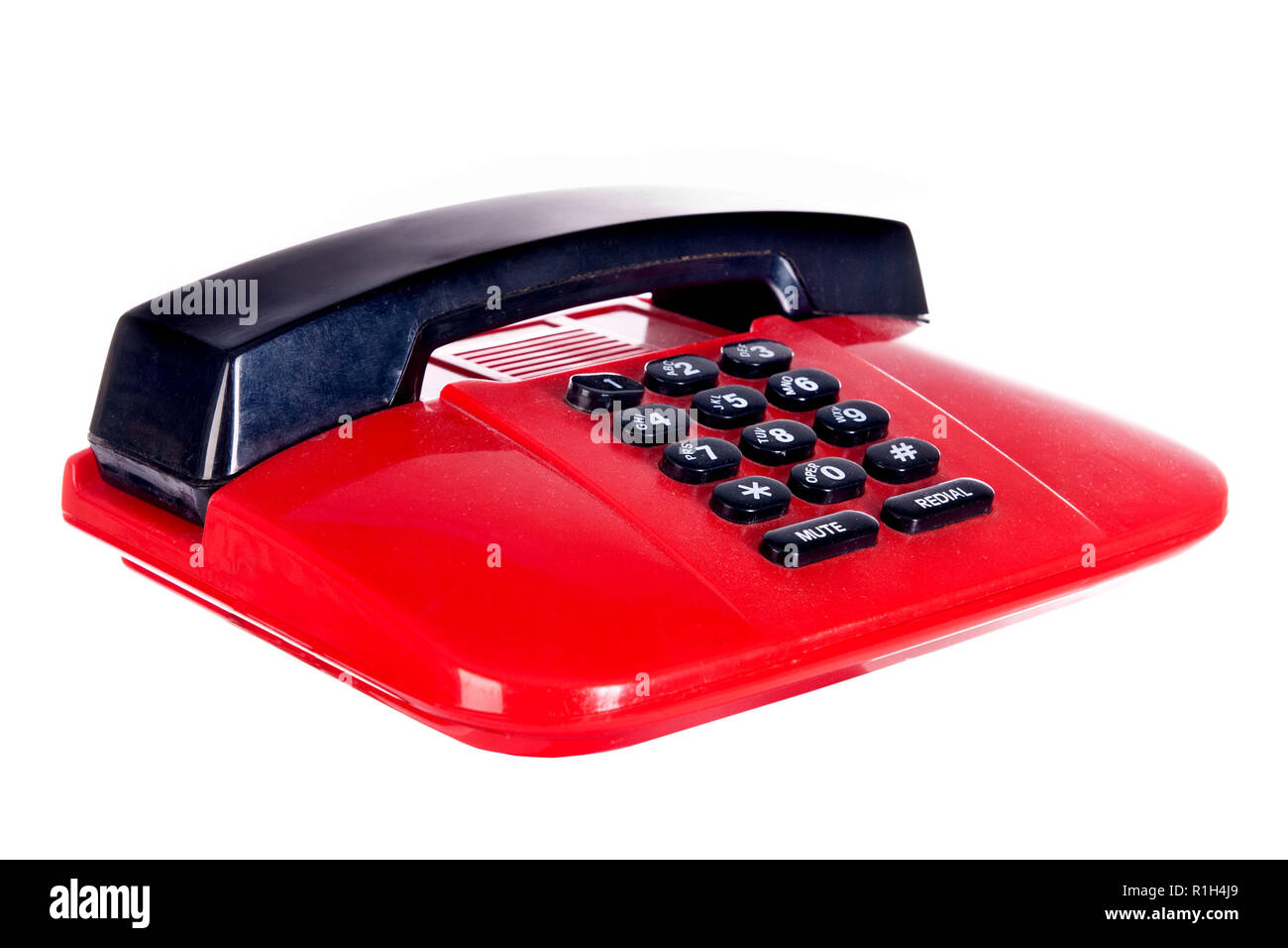 telephone isolated on a white background Stock Photo - Alamy