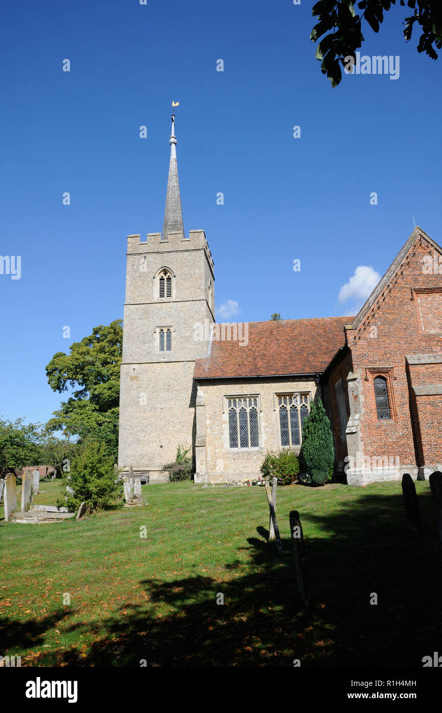 St Dunstans Church, Hunsdon, Hertfordshire, has a fifteenth century ...