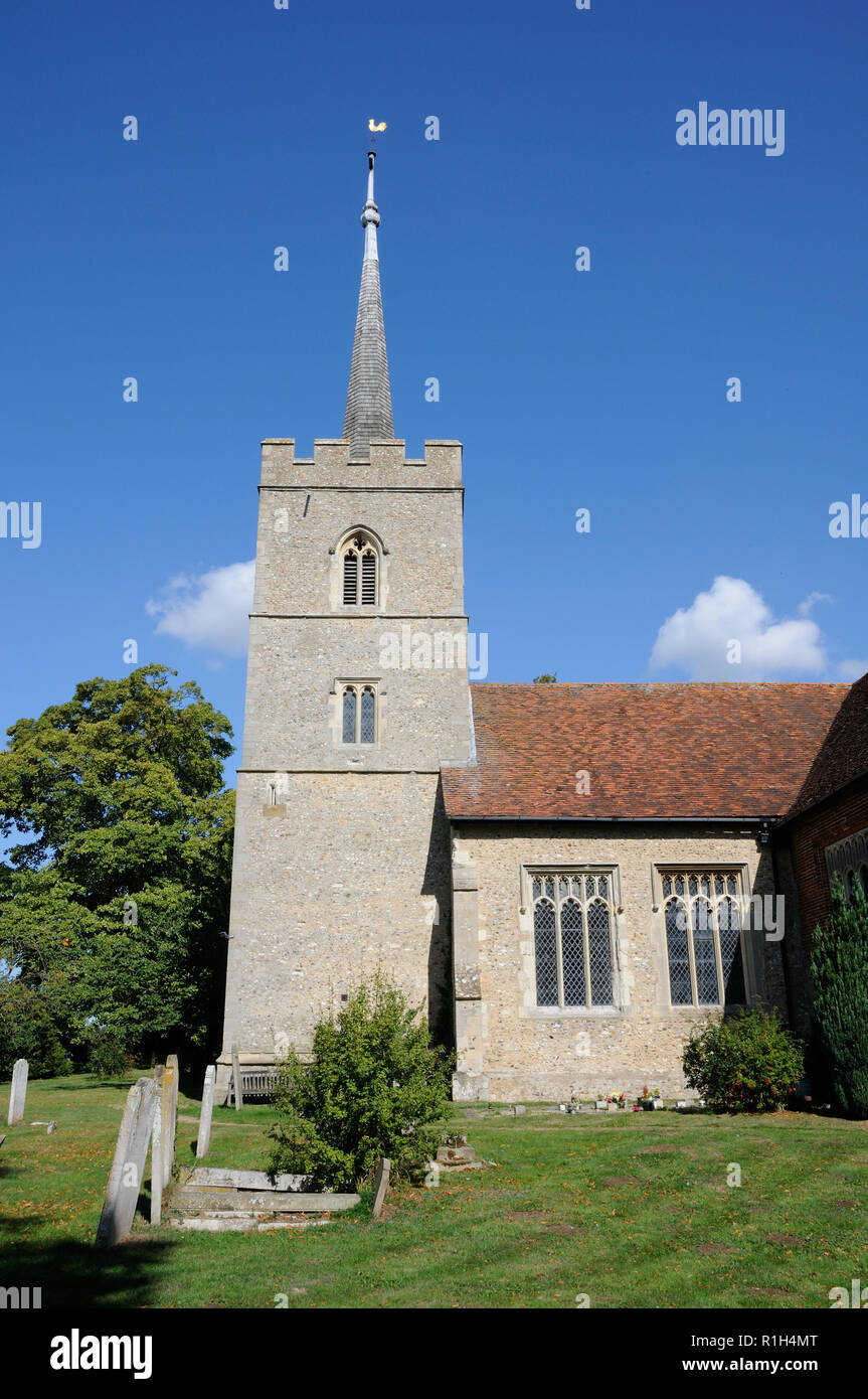 St Dunstans Church, Hunsdon, Hertfordshire, has a fifteenth century ...