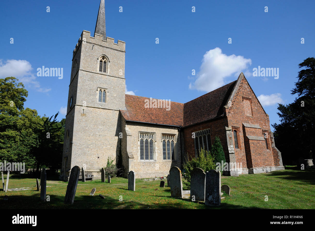 St Dunstans Church, Hunsdon, Hertfordshire, has a fifteenth century ...