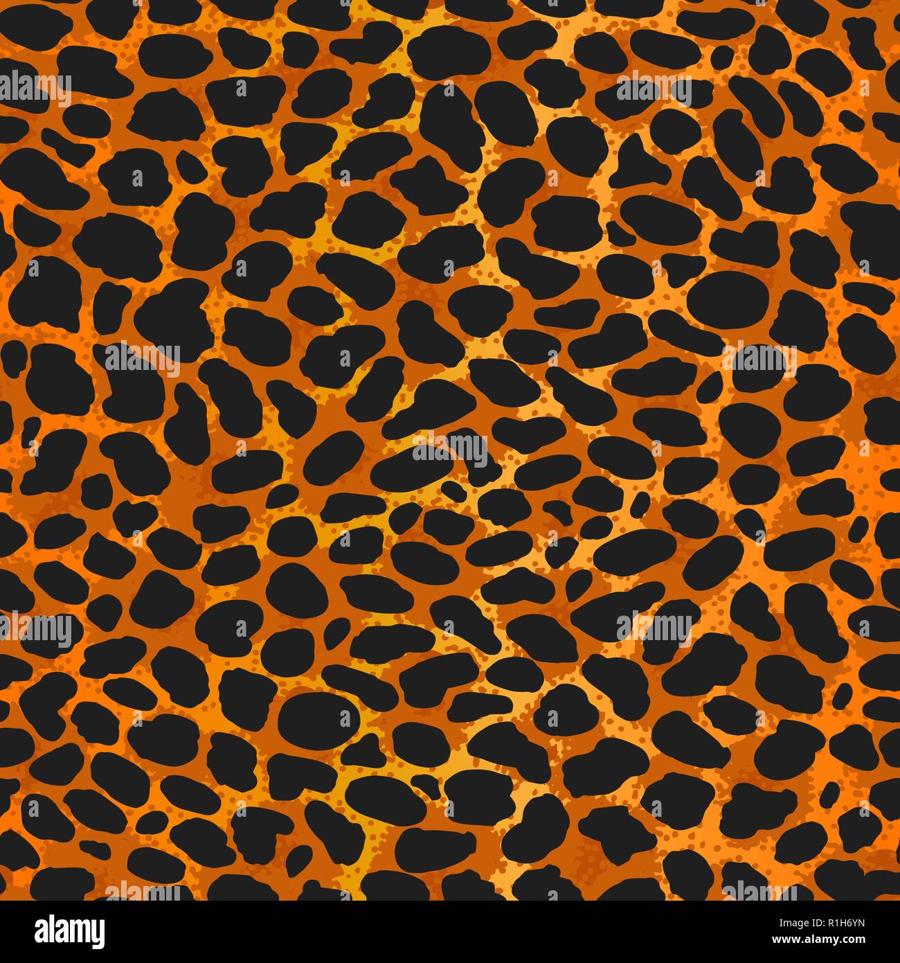 Seamless leopard, ocelot or wild cat fur pattern print Stock Vector ...