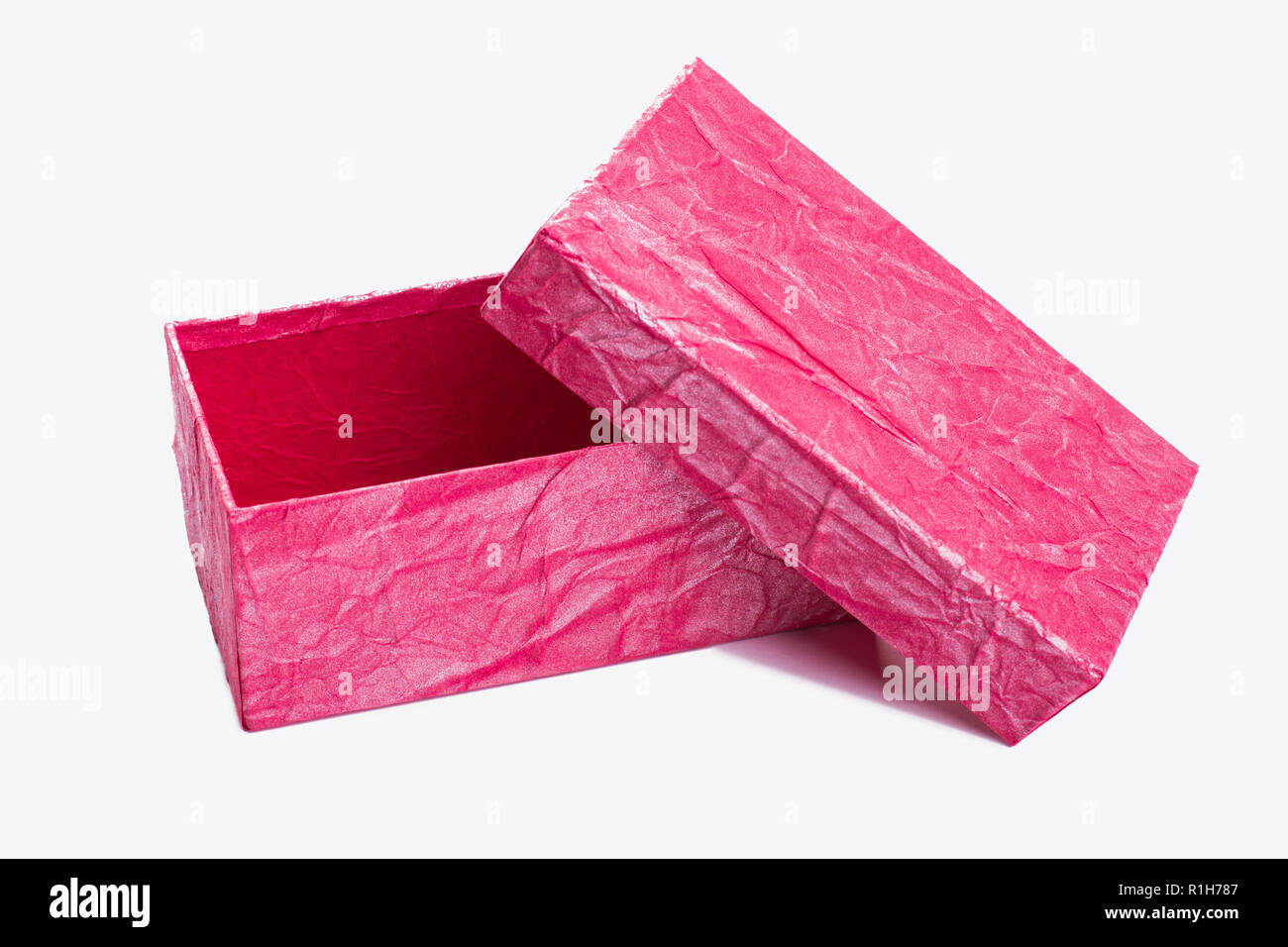 Open pink gift box Stock Photo - Alamy