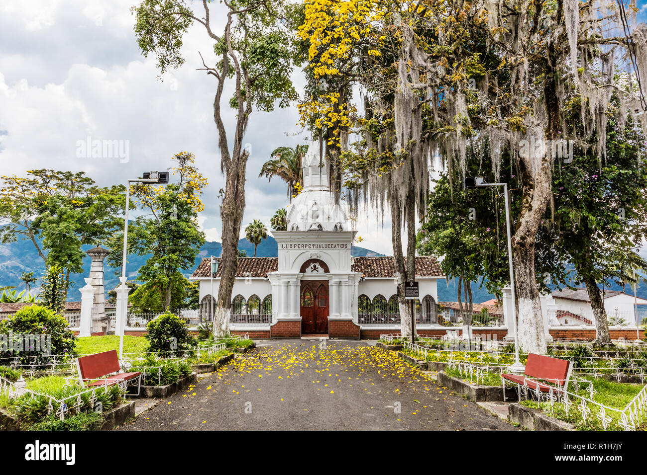 Salamina , Colombia - February 20, 2017 : colorful streets of Salamina ...