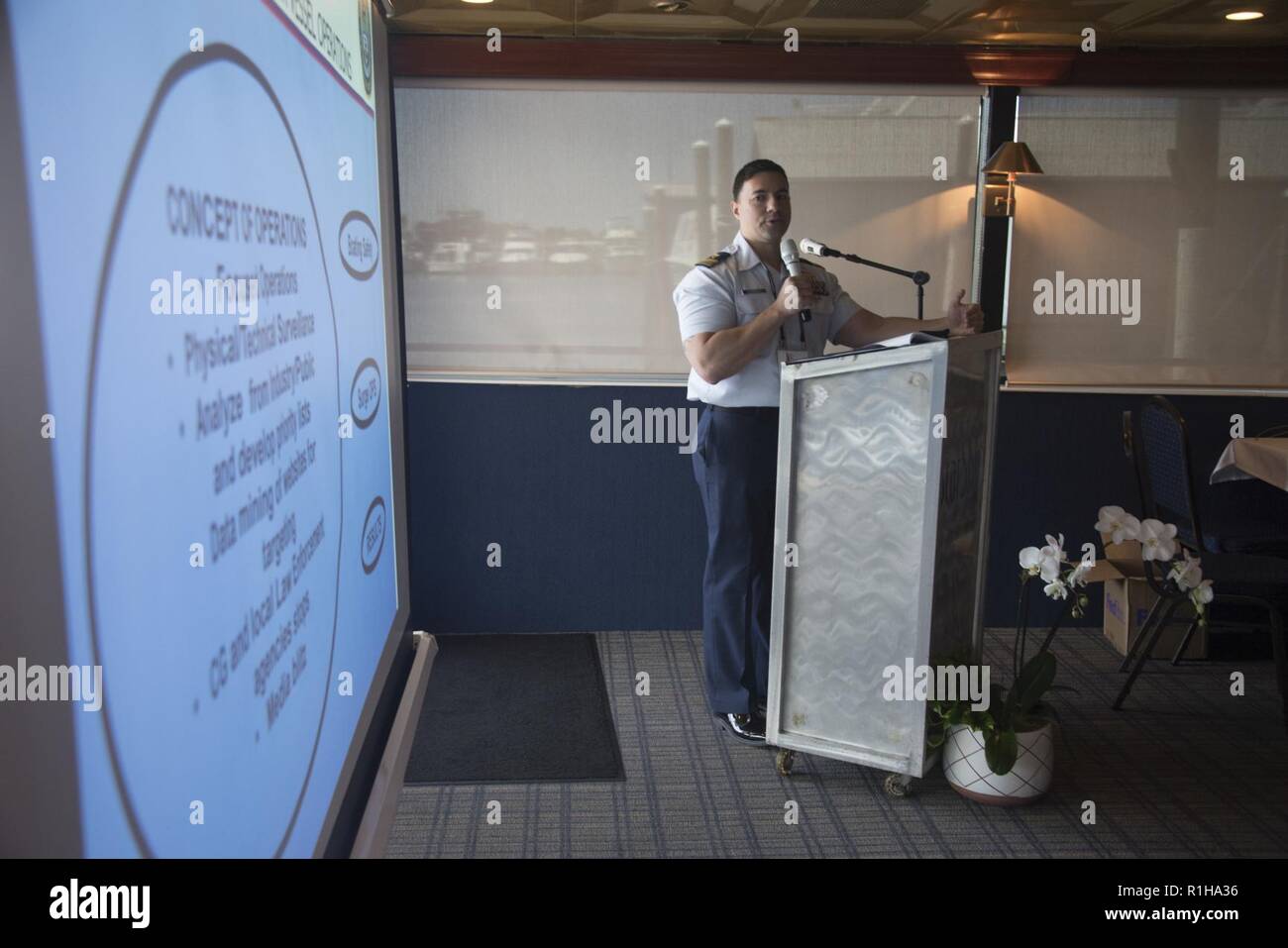 Coast Guard Lt. Cmdr. Byron Rios, a prevention officer at Coast Guard ...