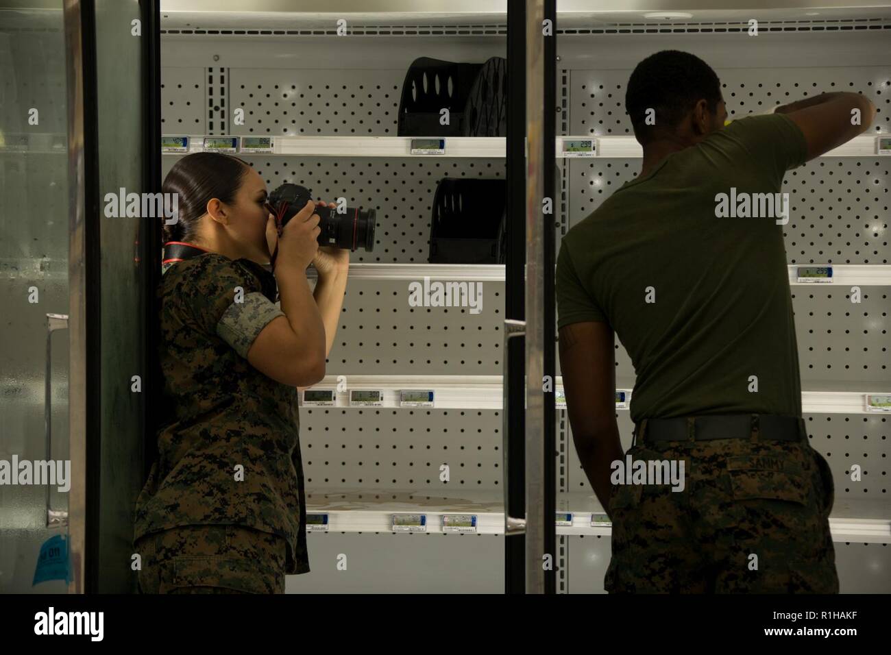 U.S. Marine Corps Lance Cpl. Adaezia Chavez with Communication Strategy ...