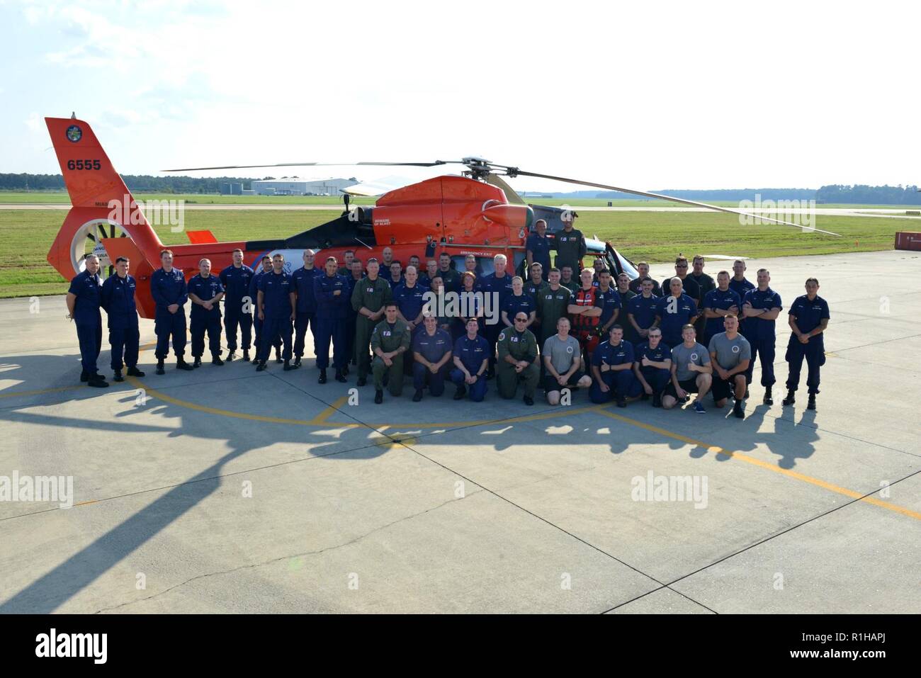 Coast Guard members at the Aviation Logistic Center in Elizabeth City ...