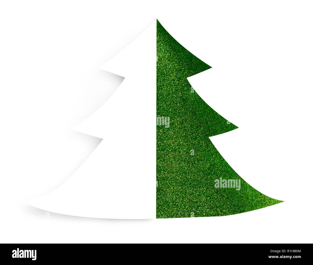 Christmas tree cut out paper hi-res stock photography and images - Alamy