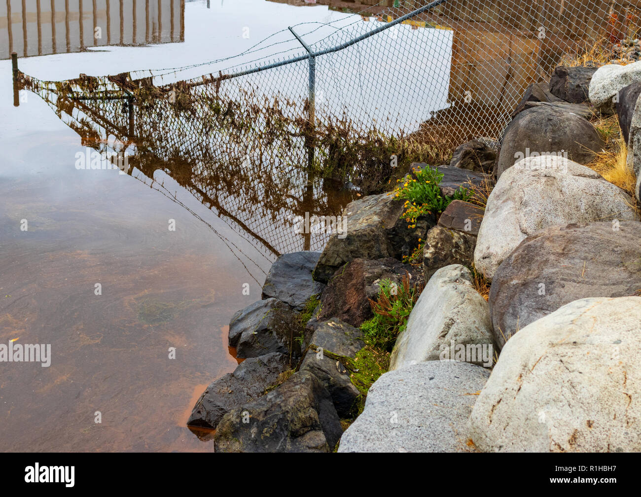 Submerged Fence High Resolution Stock Photography and Images - Alamy