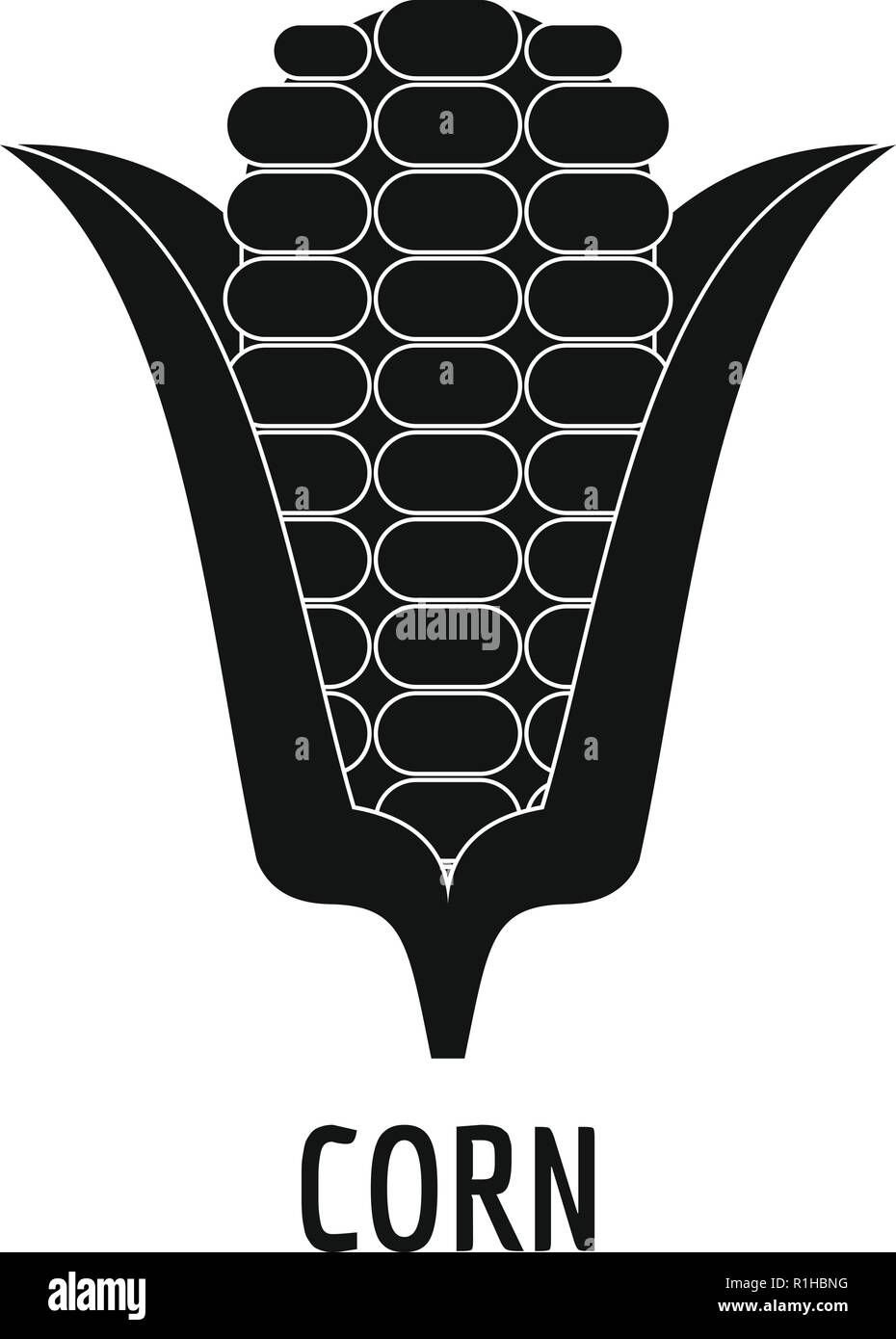 Corn icon. Simple illustration of corn vector icon for web Stock Vector ...