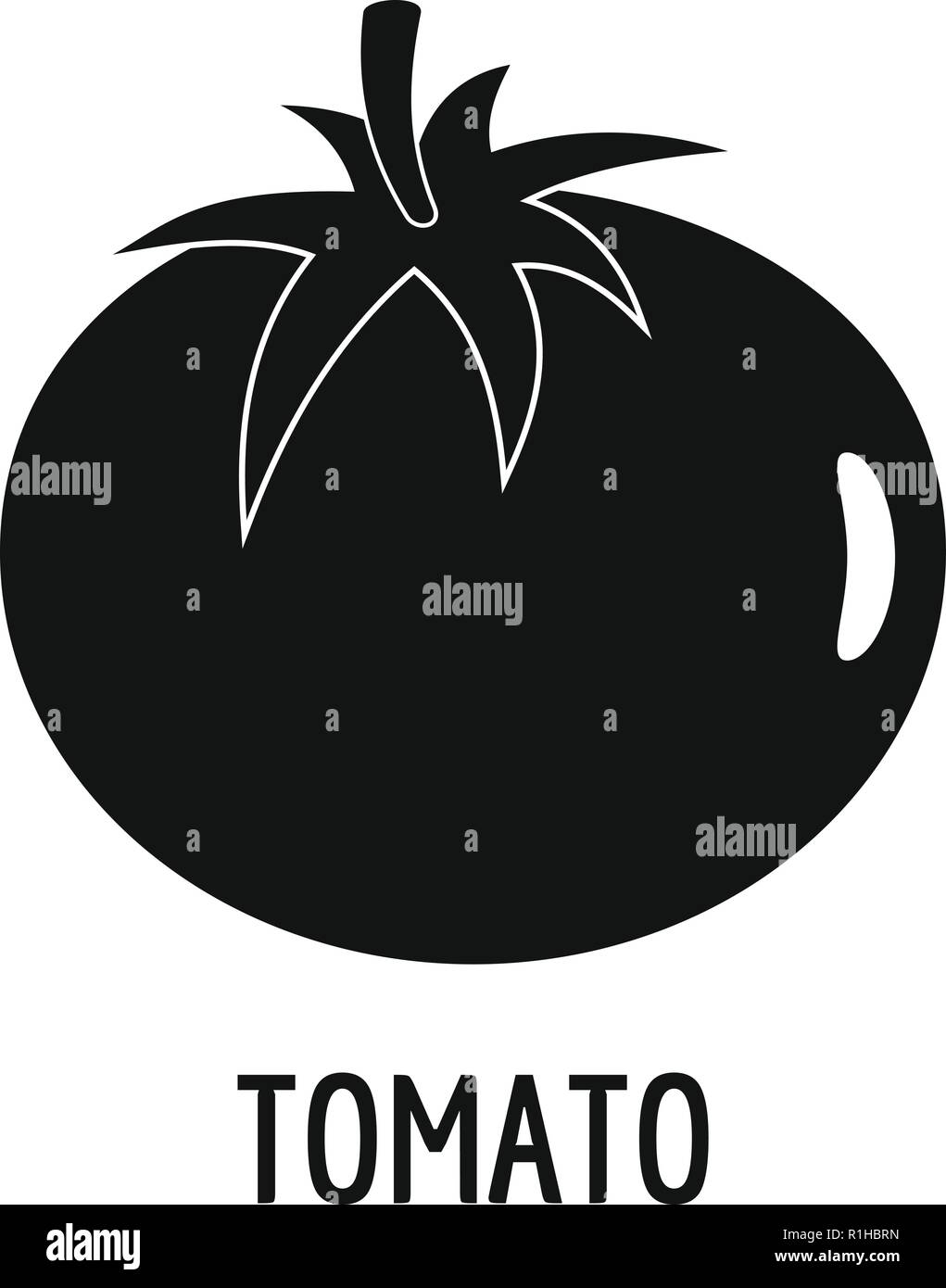 Tomato icon. Simple illustration of tomato vector icon for web Stock ...