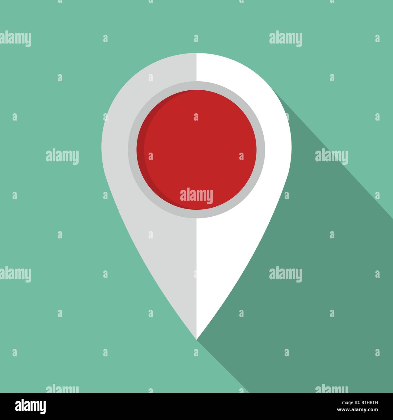 Map pin icon. Flat illustration of map pin vector icon for web Stock ...