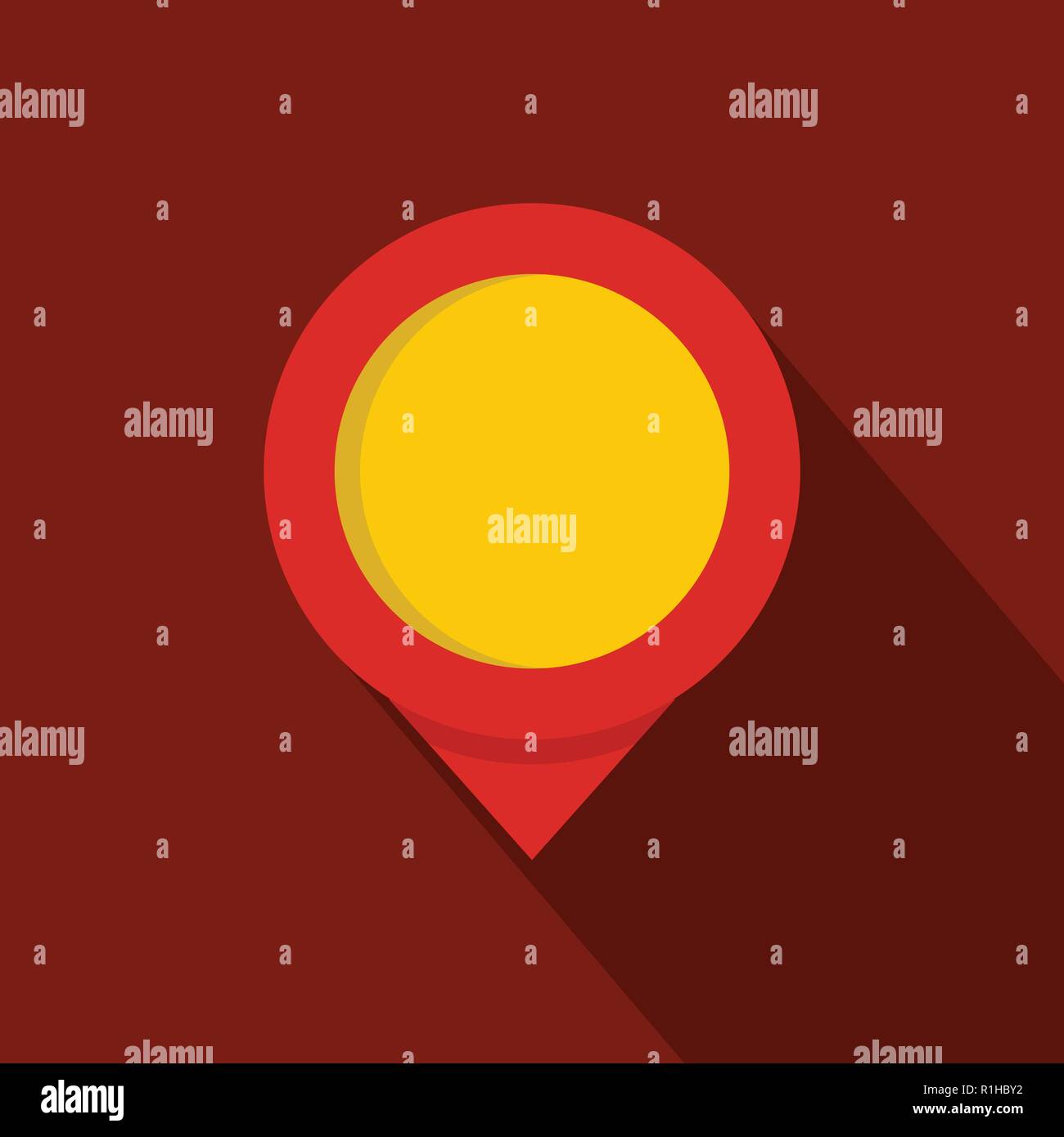 Reminder pin icon. Flat illustration of reminder pin vector icon for ...