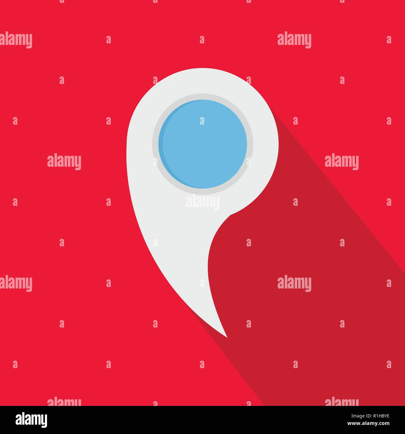 Gps mark icon. Flat illustration of gps mark vector icon for web Stock ...