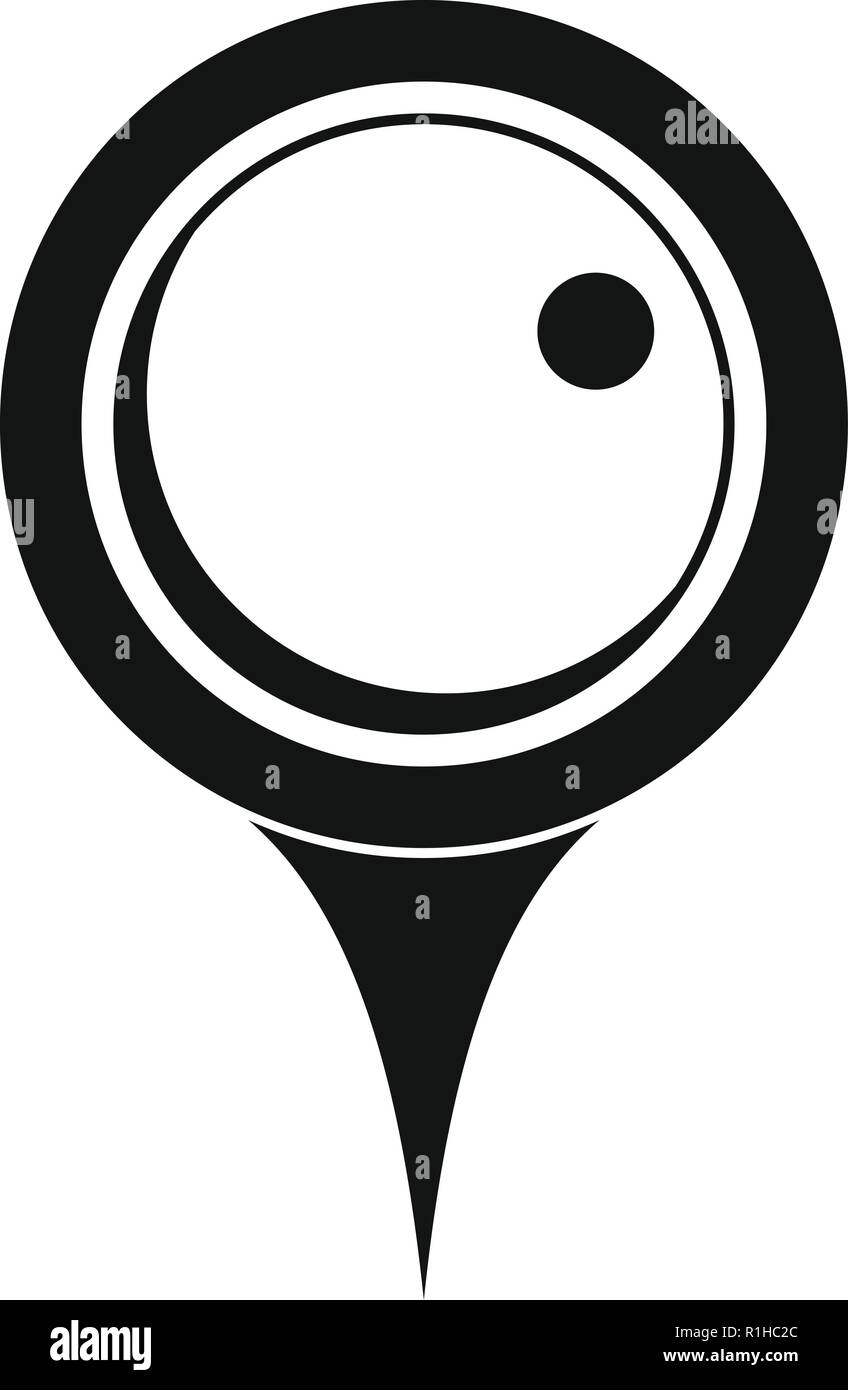 Locate pin icon. Simple illustration of locate pin vector icon for web ...