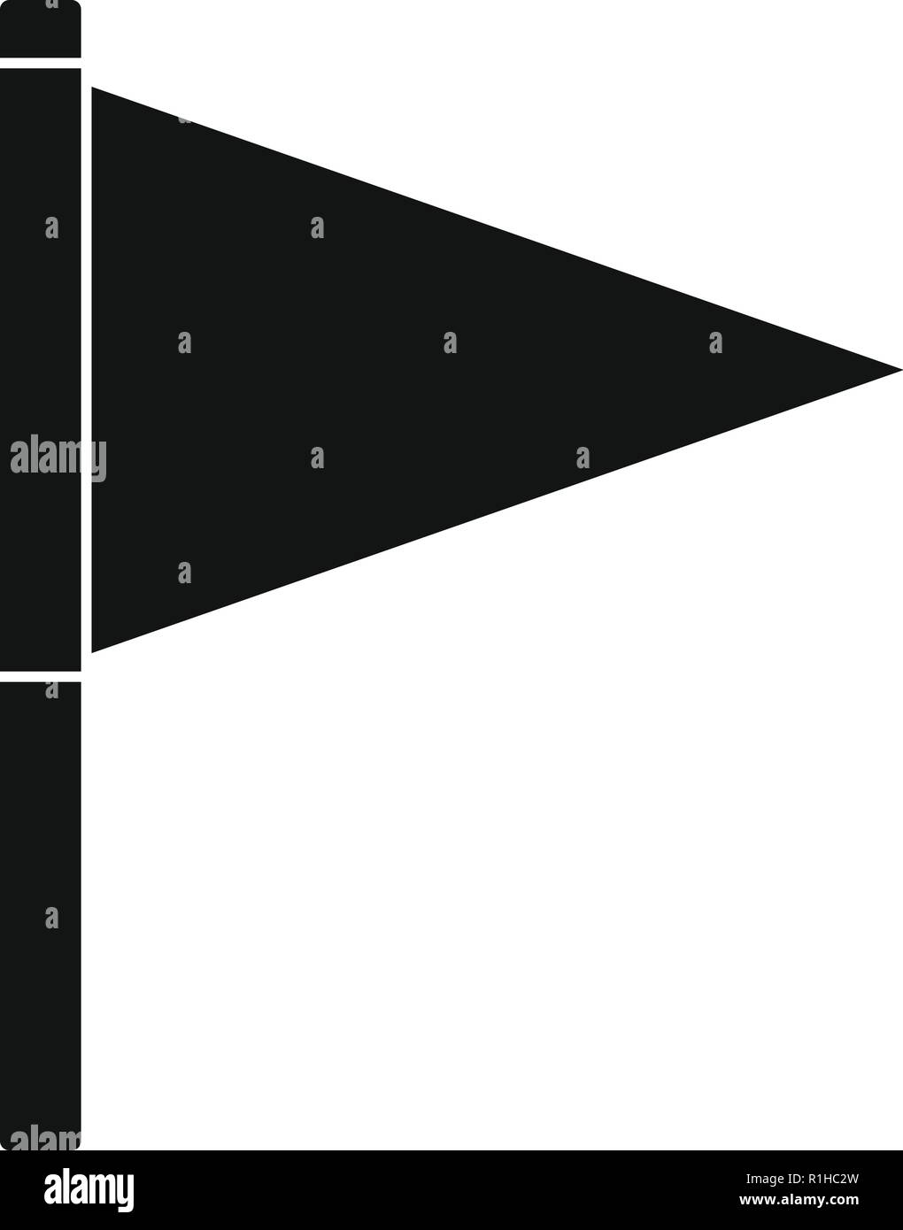 Destination flag icon. Simple illustration of destination flag vector ...