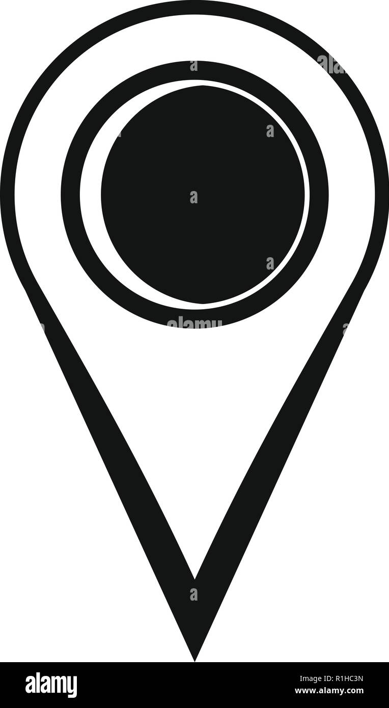 Location mark icon. Simple illustration of location mark vector icon ...
