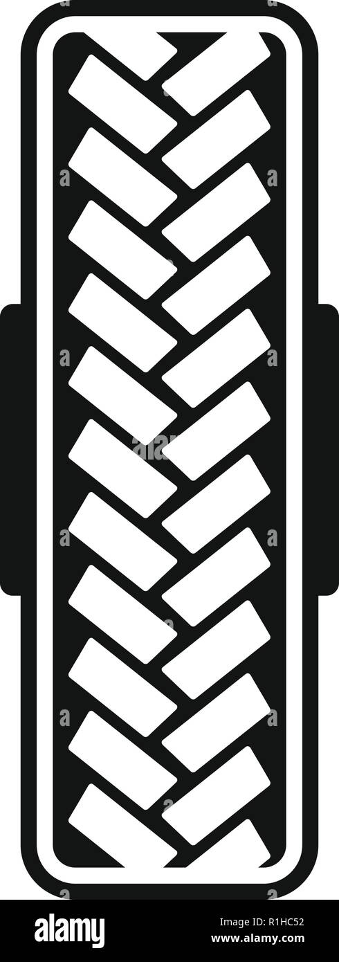 Tread pattern icon. Simple illustration of tread pattern vector icon ...