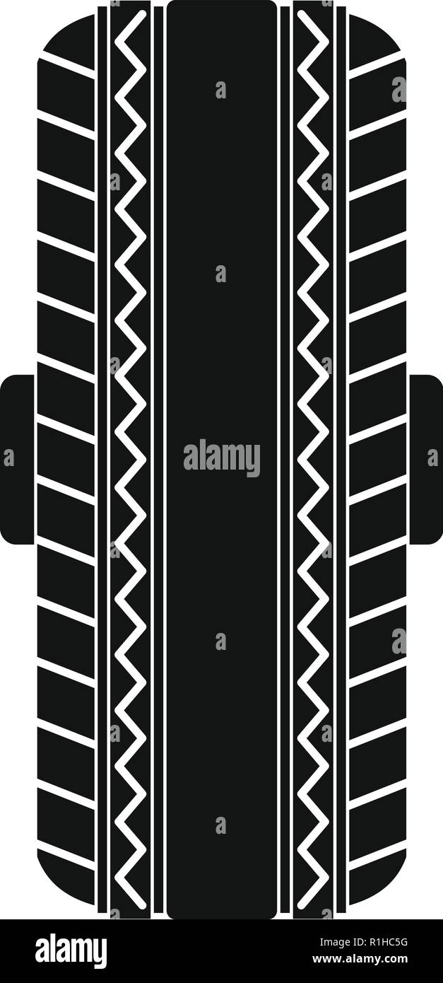 Rubber tyre icon. Simple illustration of rubber tyre vector icon for ...