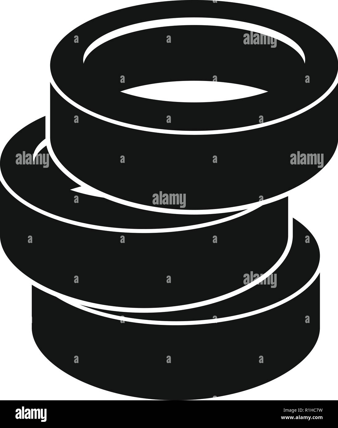 Tire stack Stock Vector Images - Alamy