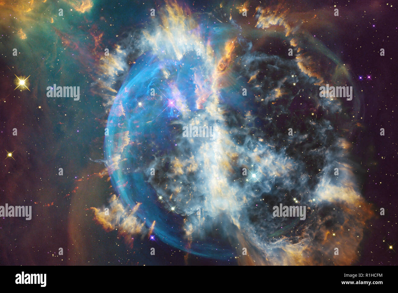 Cosmic landscape, awesome science fiction wallpaper. Elements of this ...