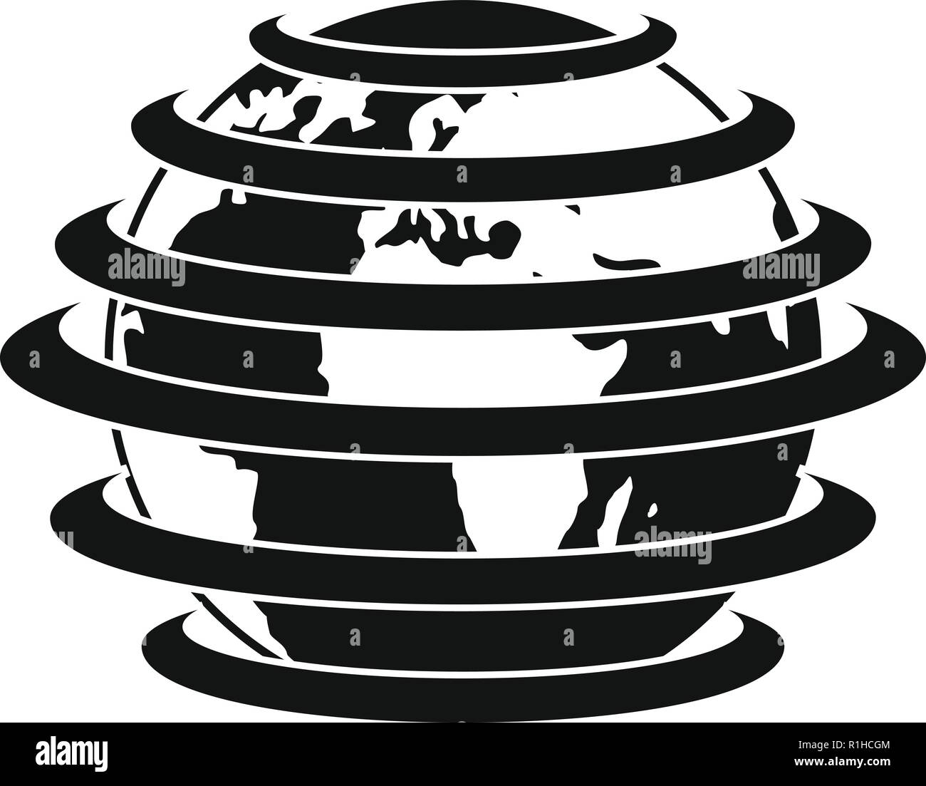 World icon. Simple illustration of world vector icon for web Stock ...