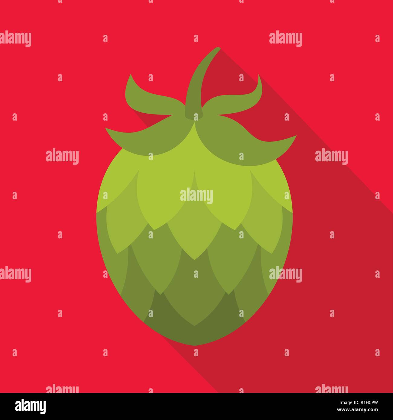 Hop icon. Flat illustration of hop vector icon for web Stock Vector ...