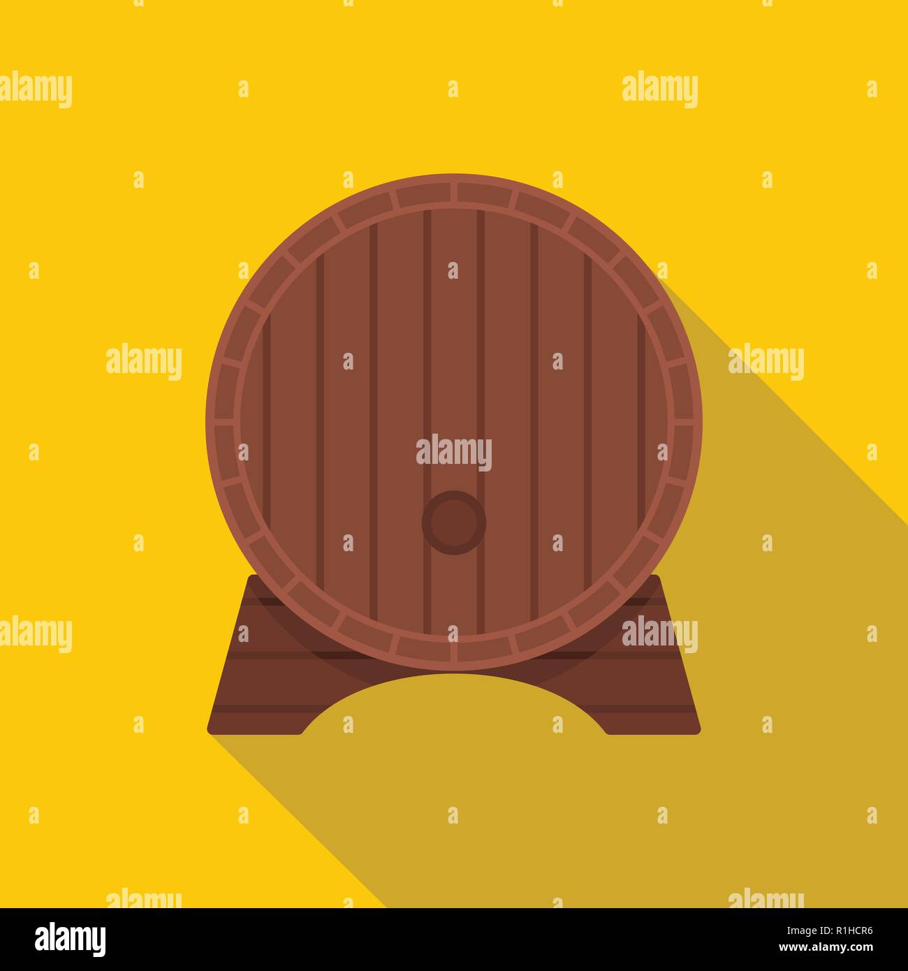 Beer barrel icon. Flat illustration of beer barrel vector icon for web ...