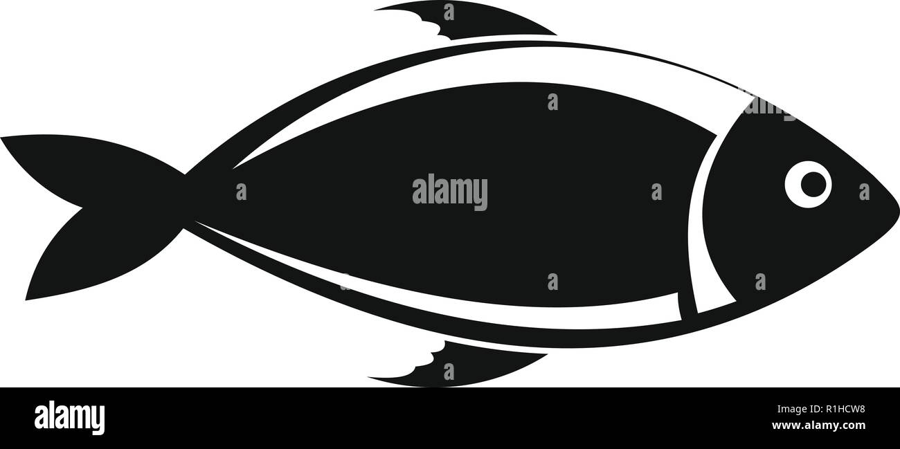 Fish icon. Simple illustration of fish vector icon for web Stock Vector ...