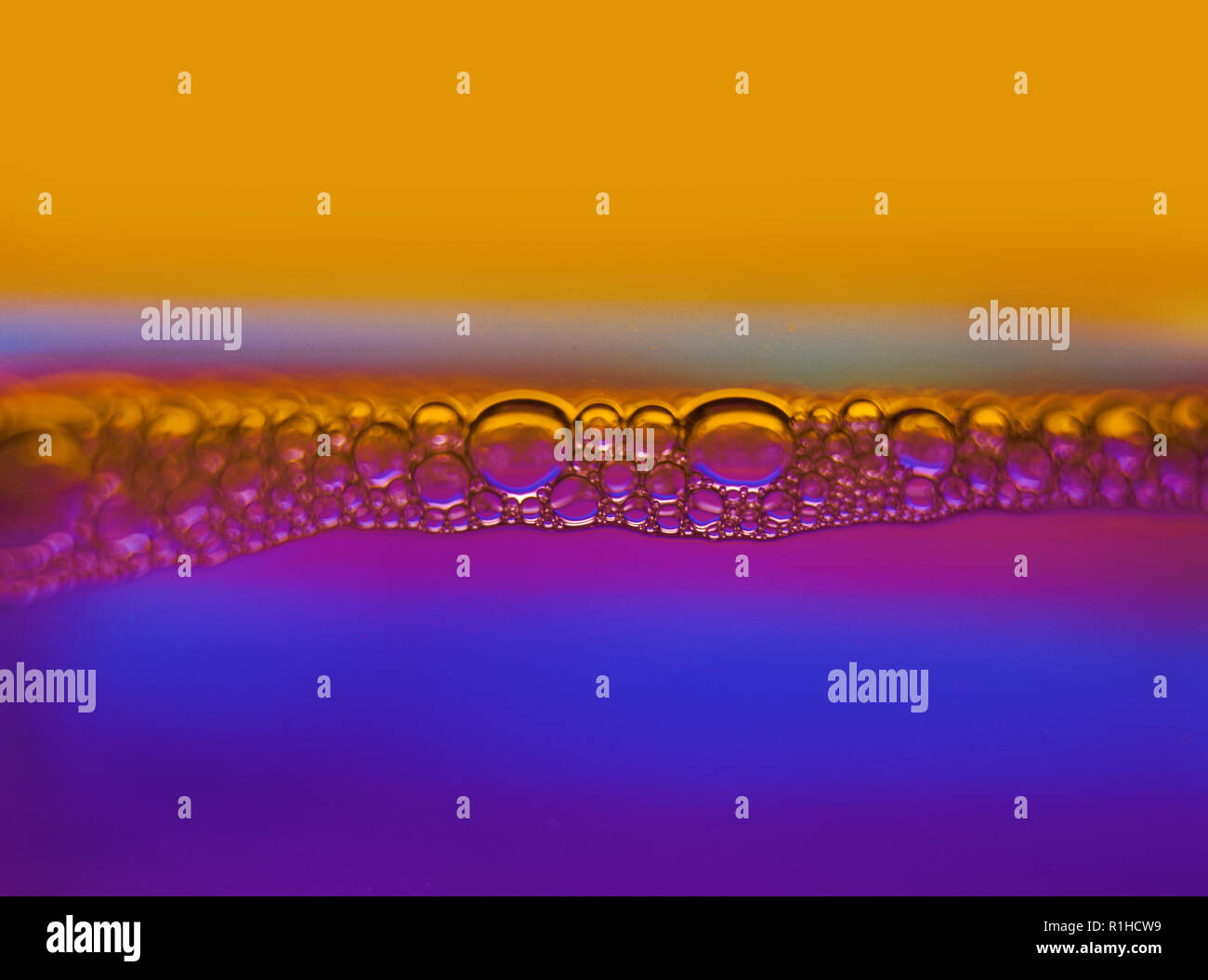 A brightly colored image of back lit bubbles Stock Photo - Alamy