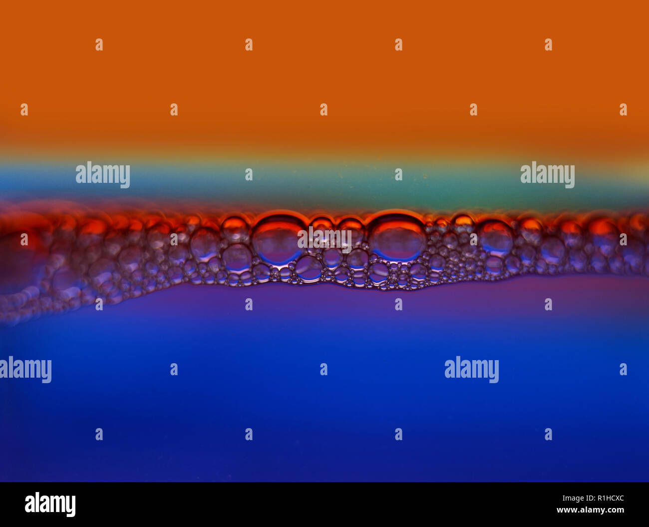 A brightly colored image of back lit bubbles Stock Photo - Alamy