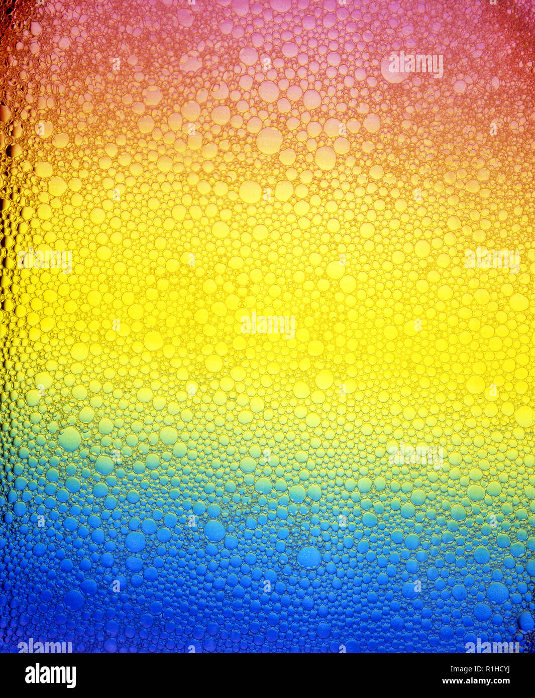 A brightly colored image of back lit bubbles Stock Photo - Alamy