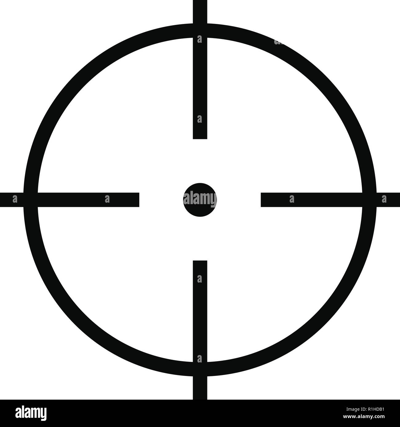 Selection of target icon. Simple illustration of selection of target ...