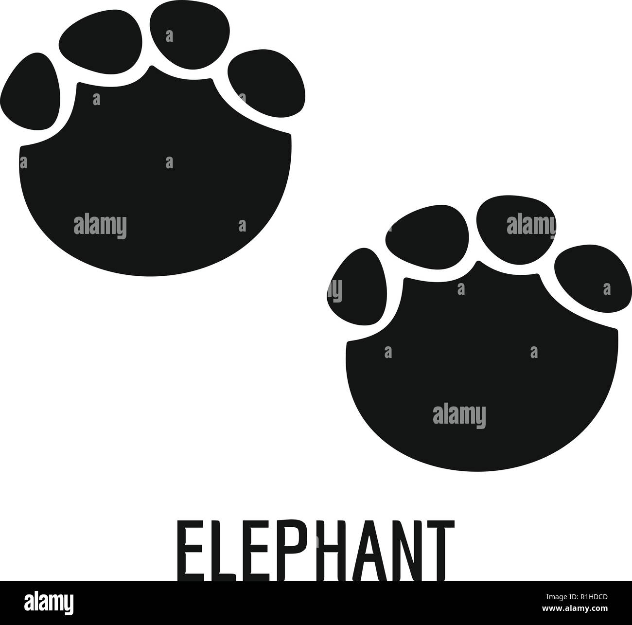 Elephant Footprint Clipart