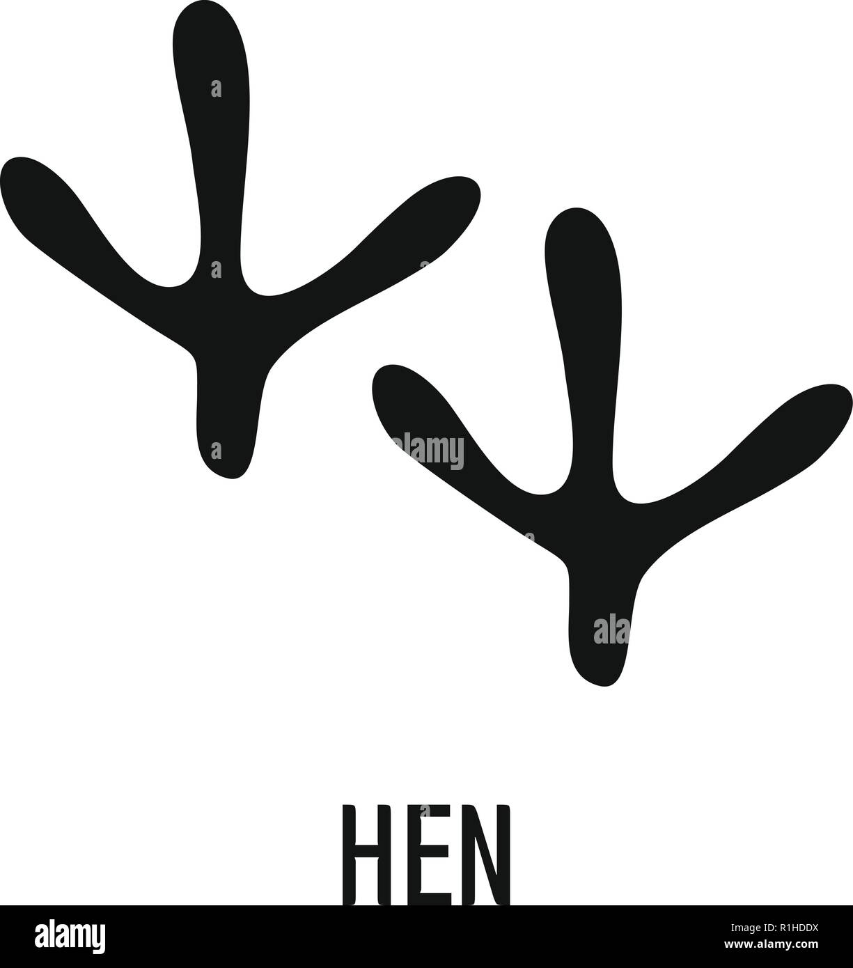 Chicken Footprint Vector