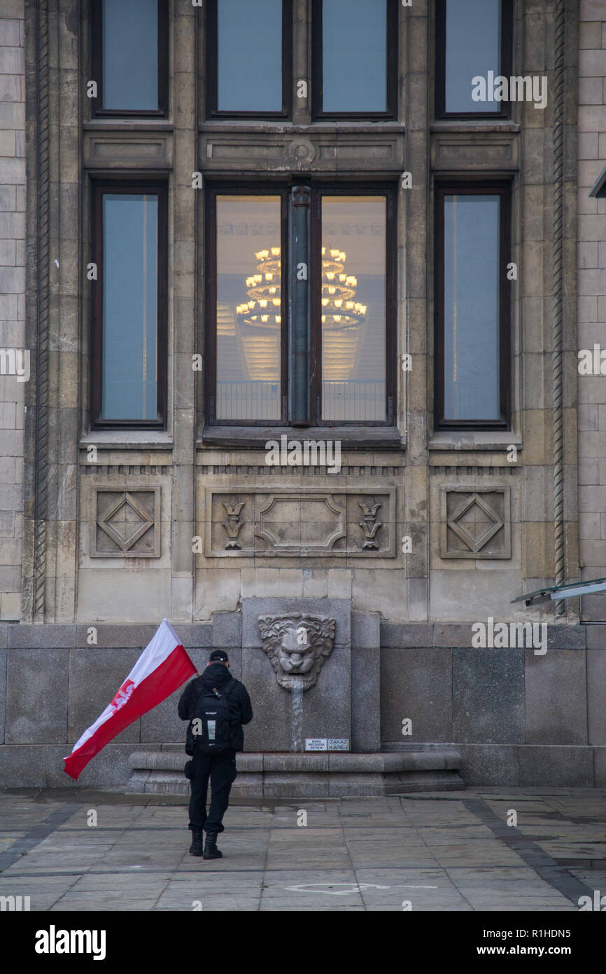 Warsaw, Poland, 11 November 2018: celebrations of Polish Independence ...