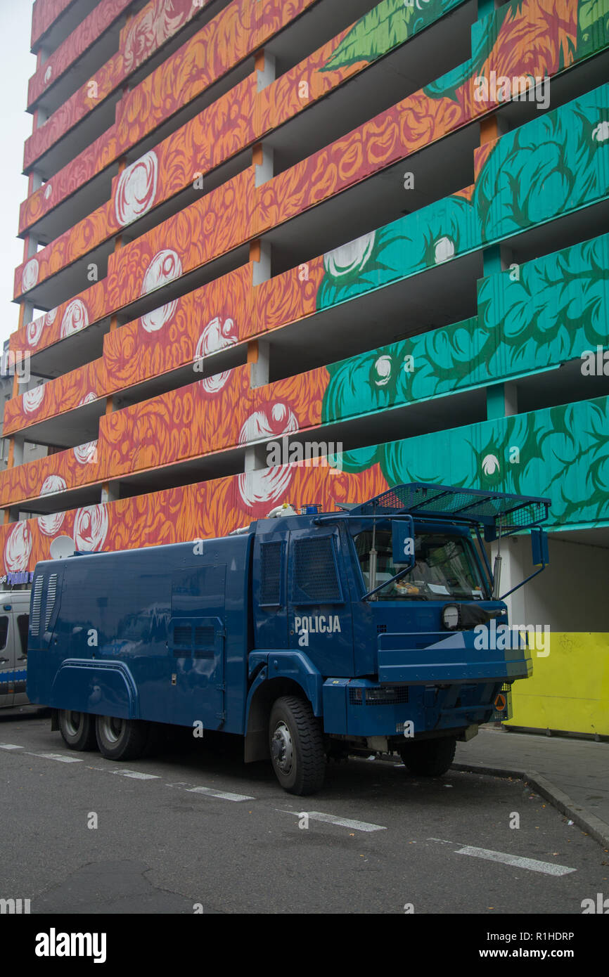 Polish police water cannon Tajfun III used for riot control Stock Photo ...