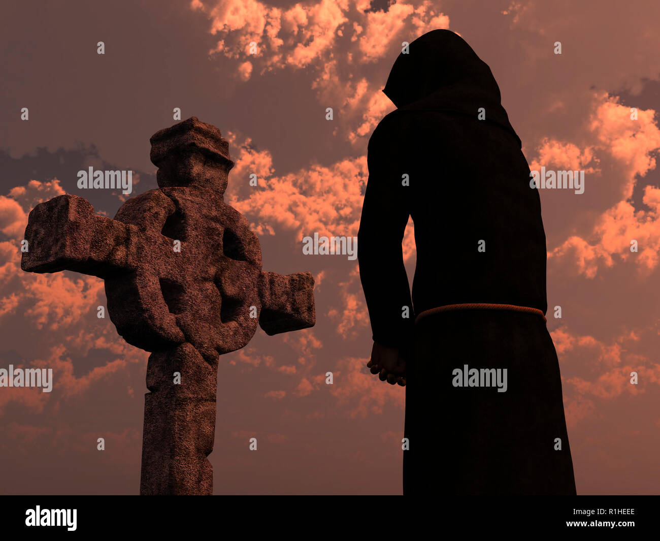 Christian monk hi-res stock photography and images - Alamy