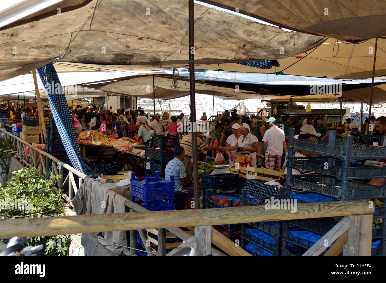 Turkish market stalls, fethiye Stock Photo - Alamy