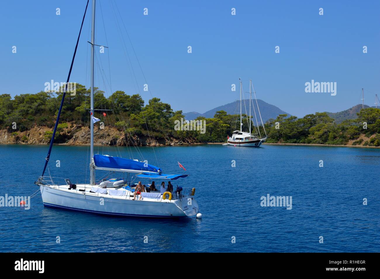 Boats in turkey Stock Photo - Alamy
