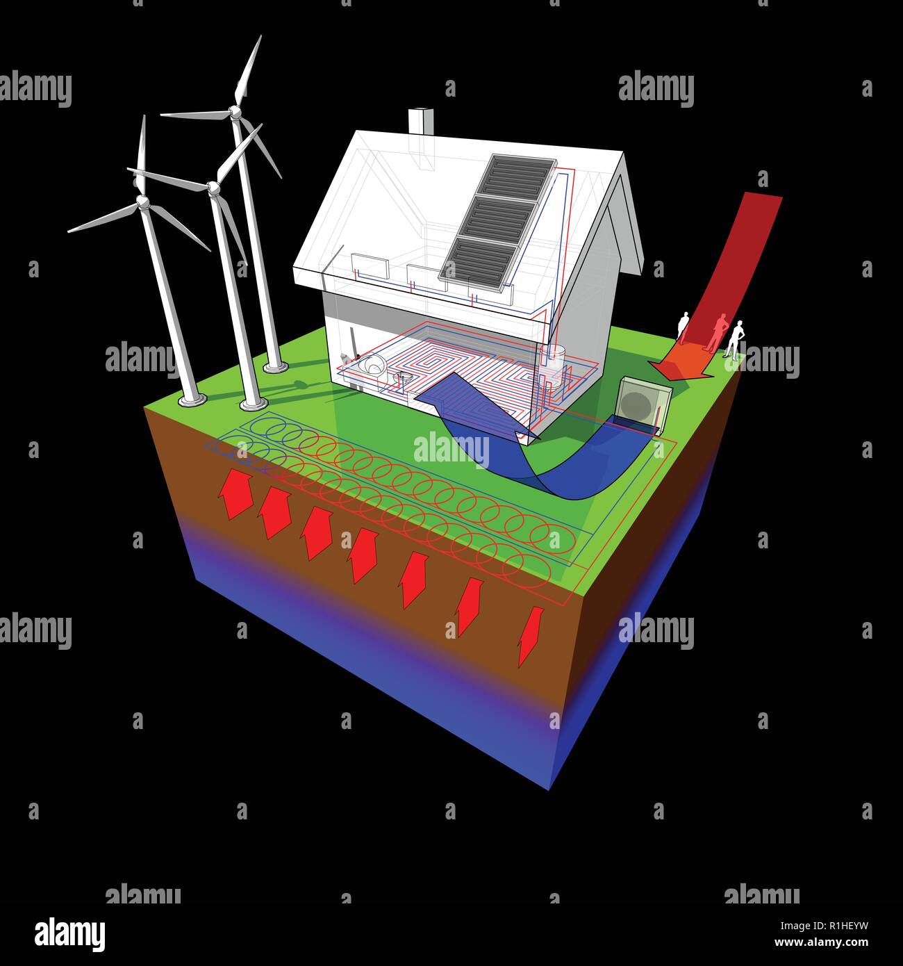 Geothermal energy Stock Vector Images - Alamy