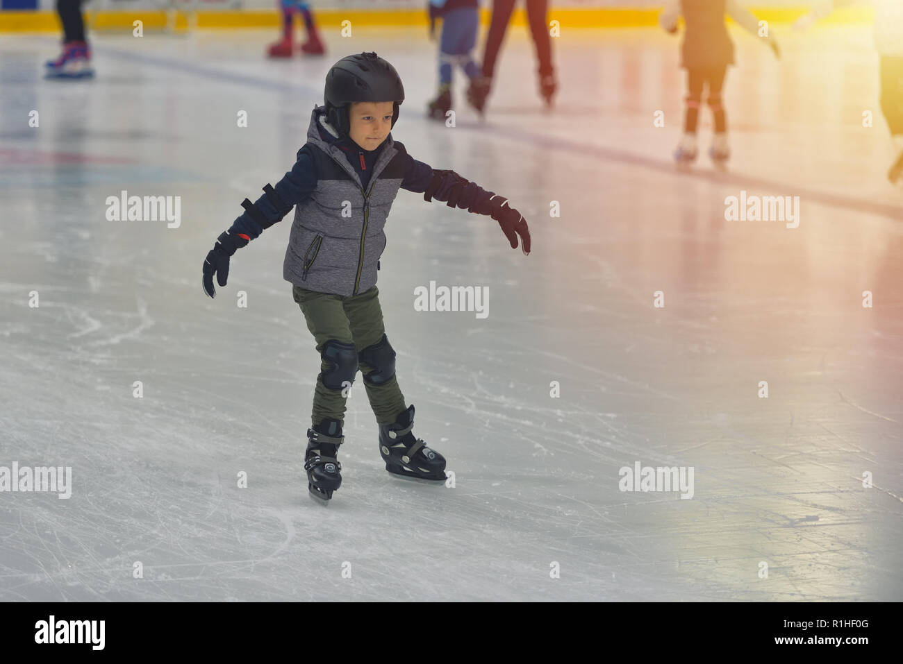 Teen Boy Ice Skating High Resolution Stock Photography and Images - Alamy