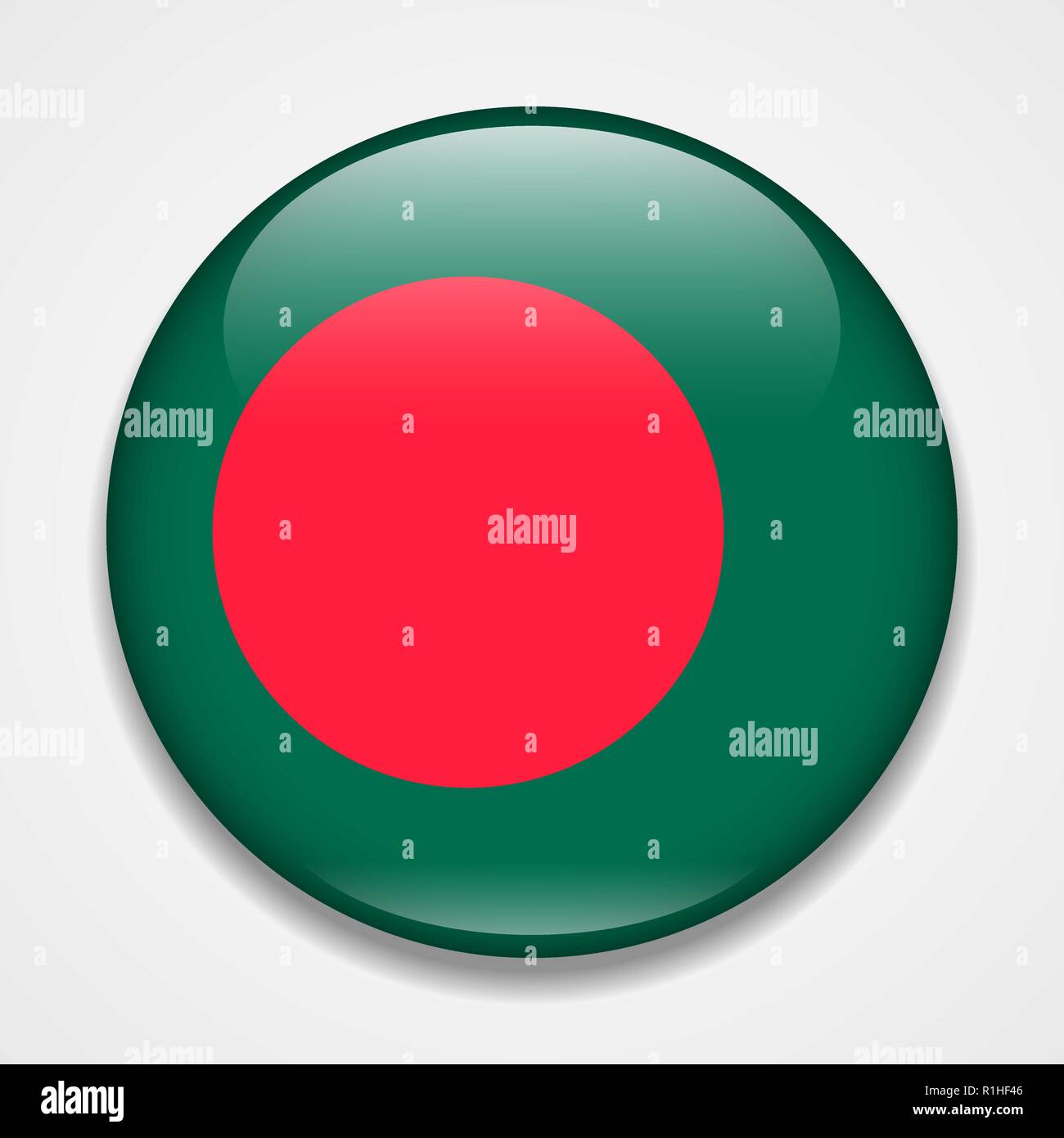 Bangladesh round flag hi-res stock photography and images - Alamy